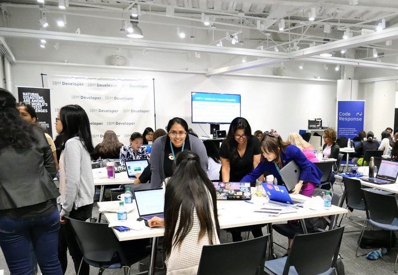 IBM and Girls Who Code : Code and Response Hackathon | by Elizabeth ...