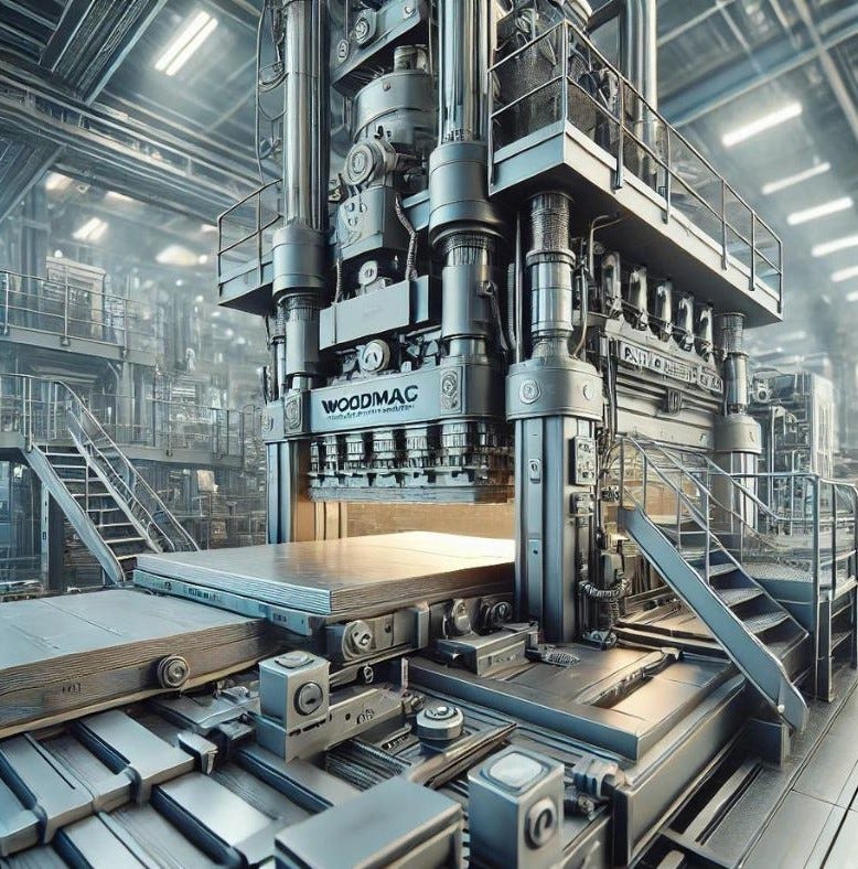 Advanced Hydraulic Hot Press for Plywood by Woodmac Industries ...