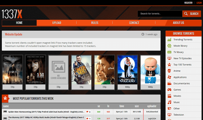 1337x Proxy (Working) List & 1337x Torrent Alternative Sites (Unblock ...