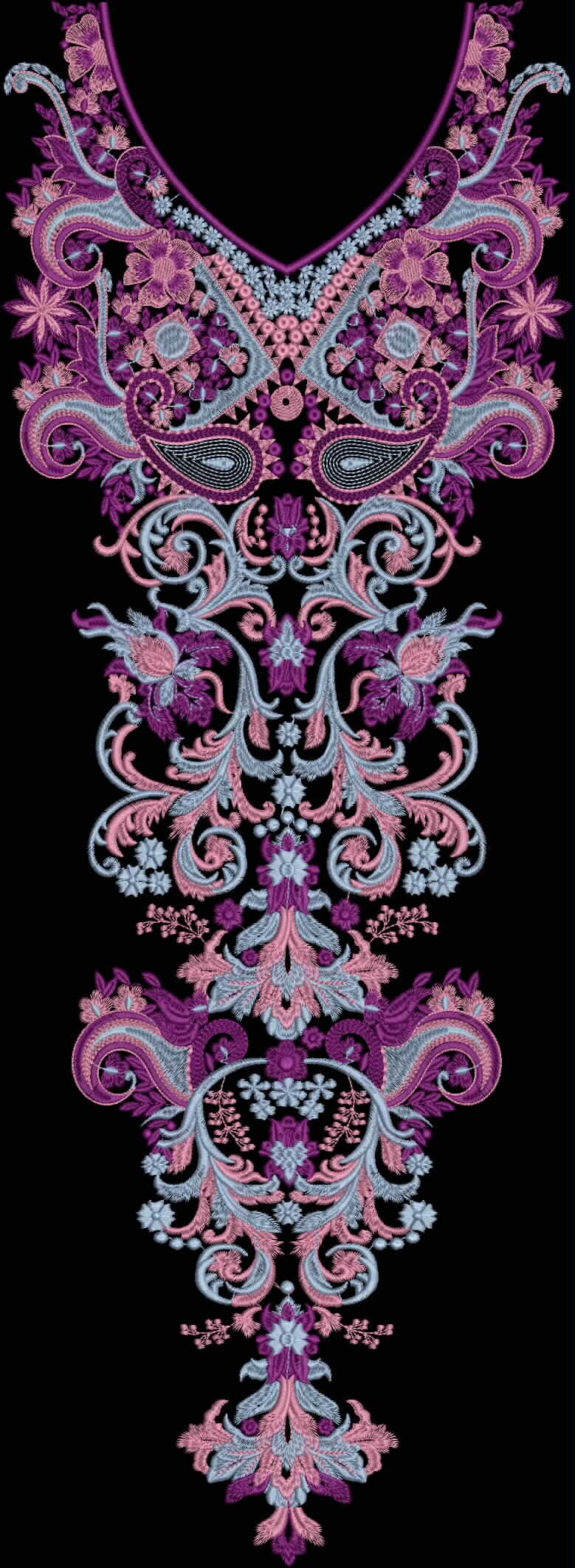 Machine Embroidery Designs | Embroidery Designs For Neck Machine ...