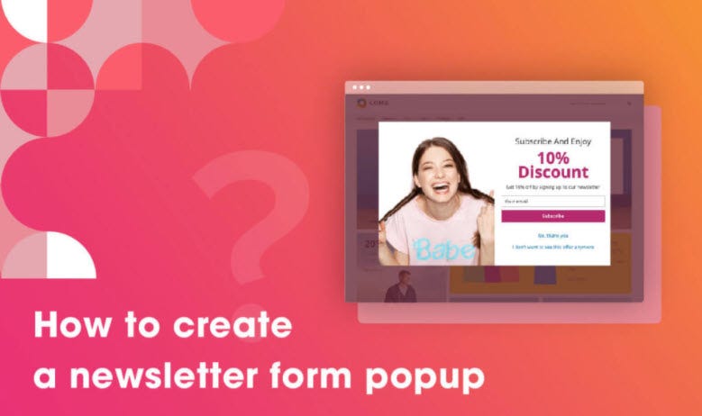 Here is how people create newsletter form popup in Magezon Popup ...