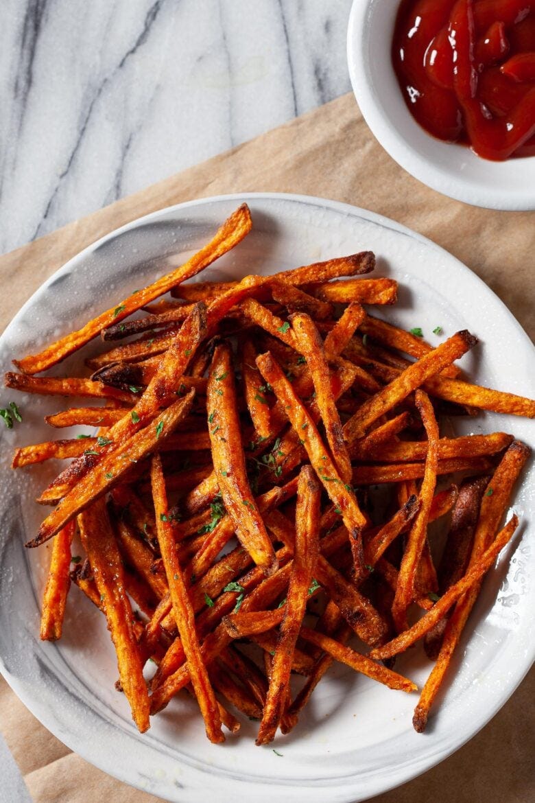 Crispy Baked Sweet Potato Fries: Healthy Comfort Food | by Hello Meals ...