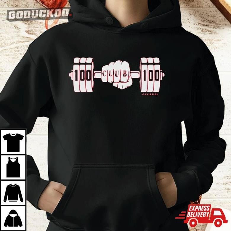 100 Club 100 Gym Doworkson Shirt - Birdweed - Medium