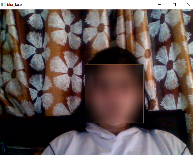 Detect the face from live video Streaming and blur the face Using ...