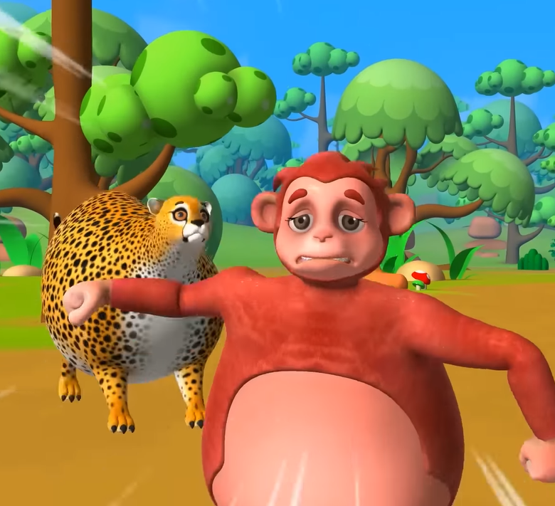Funny Fat Animals Playing on Cheetah Slider | Fat Monkey Elephant ...