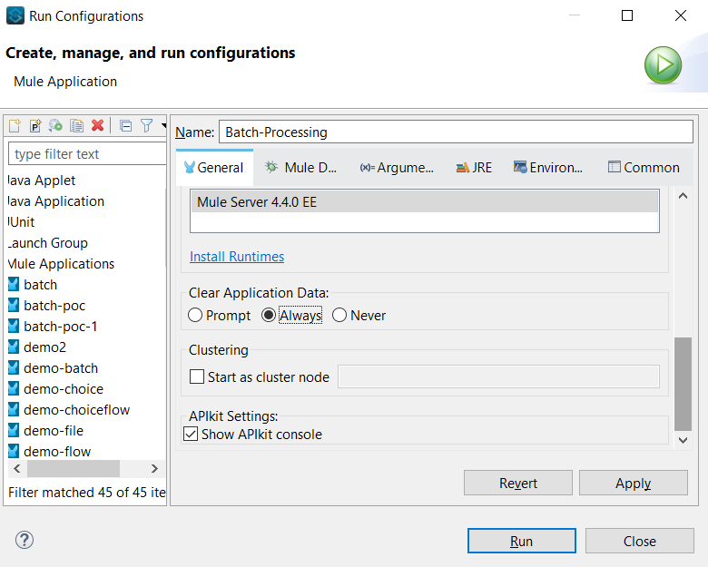 Use Clear Application Data Option for Batch Processing APIs ... Use Clear Application Data Option for Batch Processing APIs ...