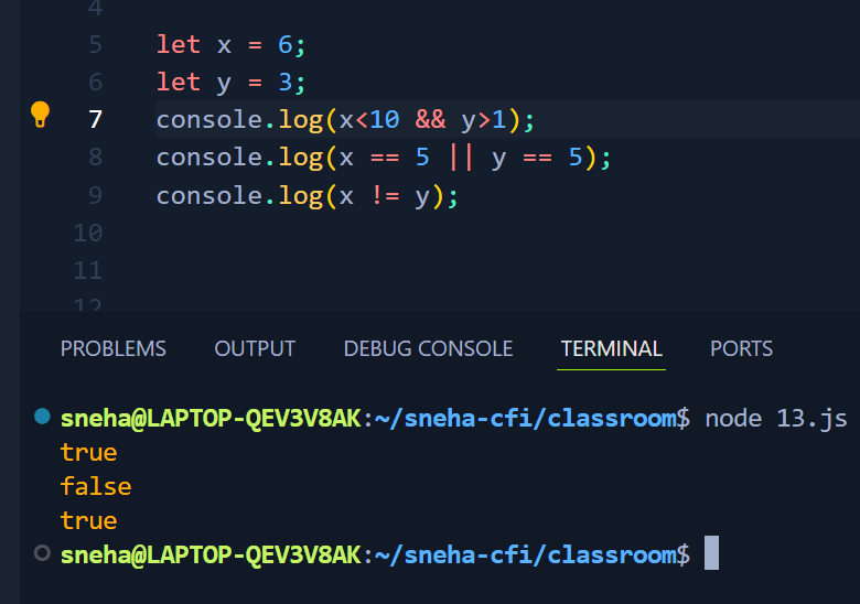 Learning some of the other operators in JavaScript. | by Birajdar Sneha ...
