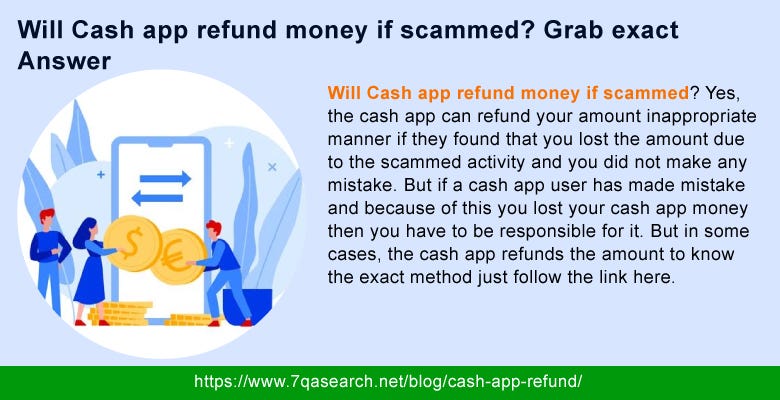 Will Cash app refund money if scammed? Refund process - Dnldmicro - Medium
