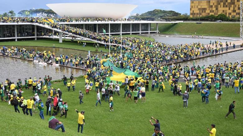 Bolsonaro allies attack Brazil official castle, Congress, High Court ...