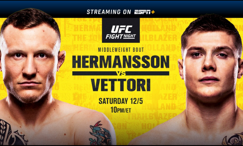 ~LIVE@!~UFC Fight Night: Hermansson VS Vettori Live Stream | by TE LA ...