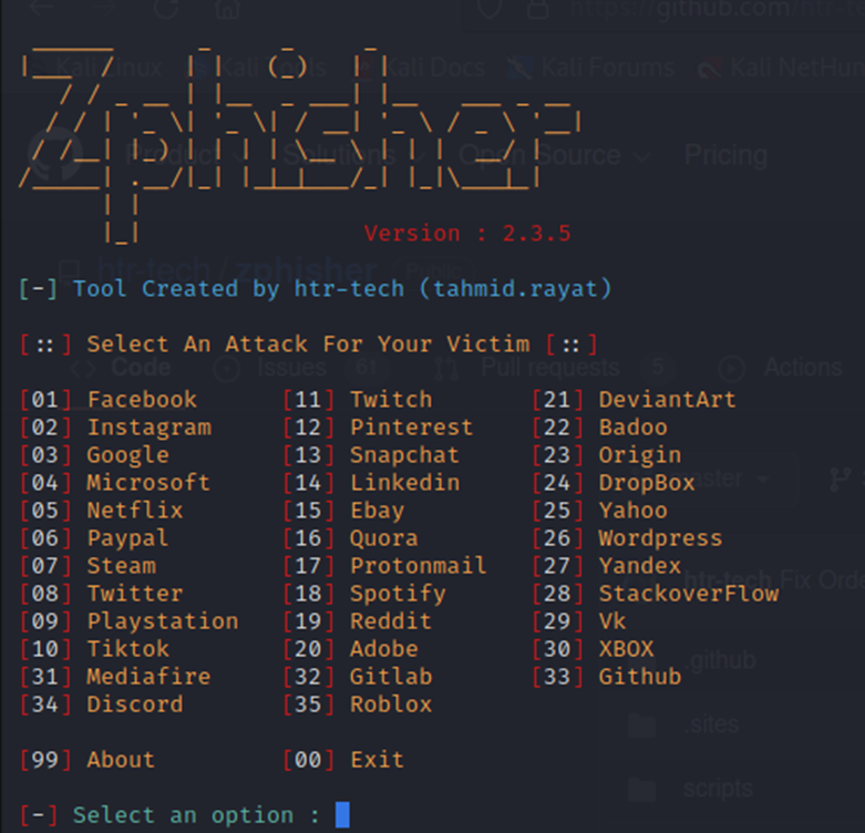 Social Engineering Zphisher. Zphisher adalah sebuah alat yang… | by Mlmrsa | Medium