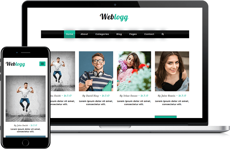 Weblogg — Best Responsive Blog Website Template | by ThemeVault | Medium