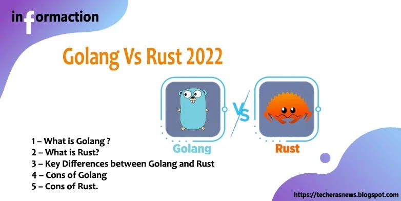 Golang Vs Rust 2022 | Rust Vs Go For Web Development - Tech Era News ...