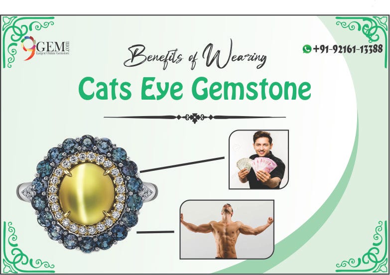 Cats Eye | Benefits of Wearing Cats Eye Gemstone - 9Gem.com - Medium
