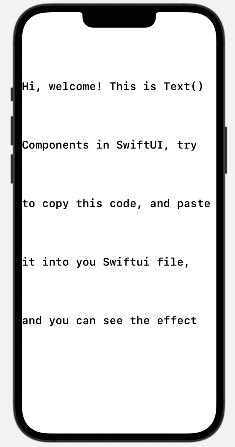 SwiftUI — Text(). 这一节就开始讲SwifUI中的组件了，首先我们说一下用于显示文本内容的Text(… | by Kare | Medium
