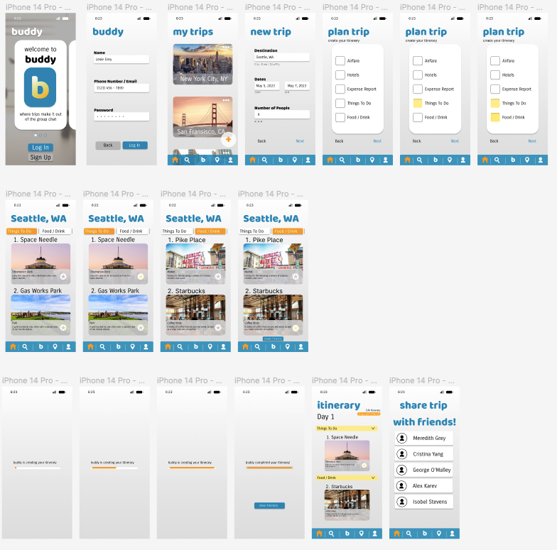 Buddy: Travel App Prototype. Where trips make it out of the group… | by ...