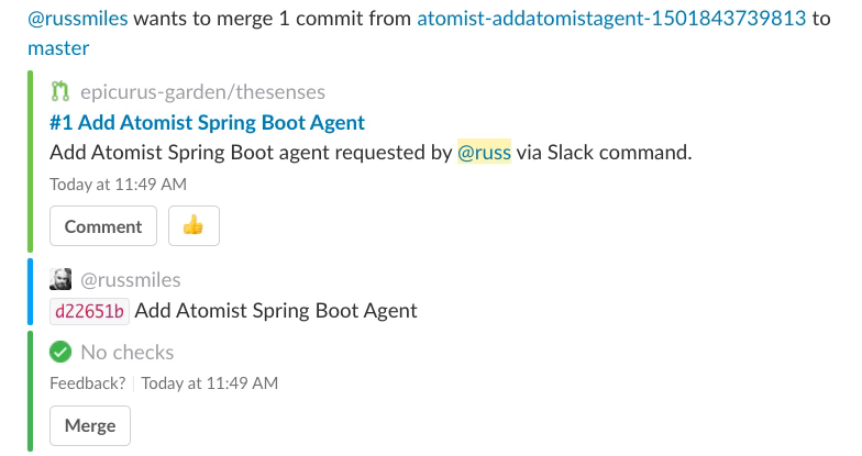 Raise & Merge Pull Requests in Slack | by Russ Miles | Medium