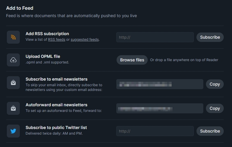 Tips to have Readwise Reader to subscribe RSS, Email and Twitter (Part ...