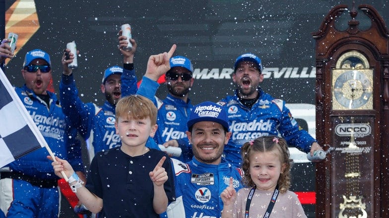 Kyle Larson Wins the Grandfather Clock! | by Anna Claire Dean | Apr ...