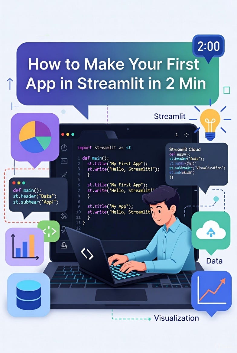 How to Make Your First App in Streamlit in 2 Min | by Inder Singh Chandel | Nov, 2025 | Medium