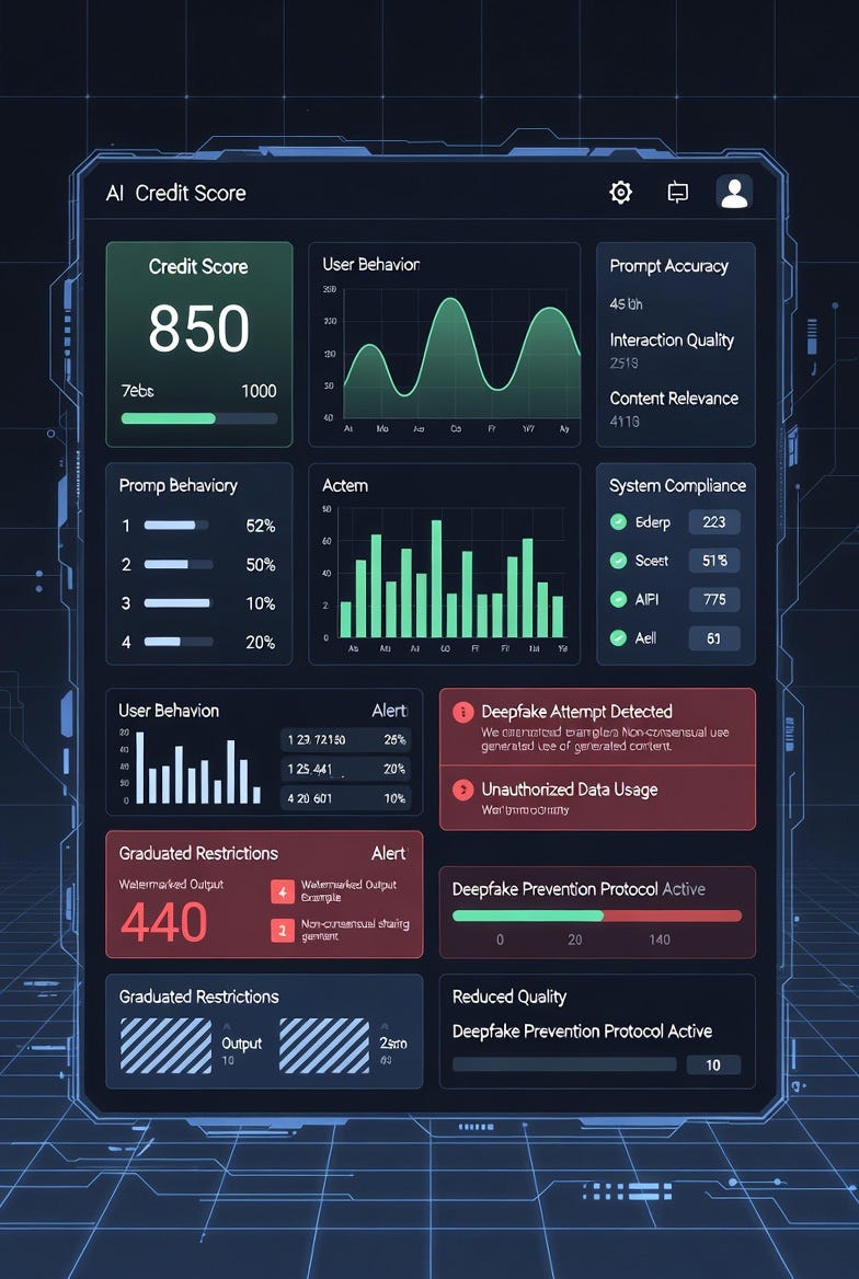 Generative AI Needs a Dynamic Credit Score System for Users to Control ...