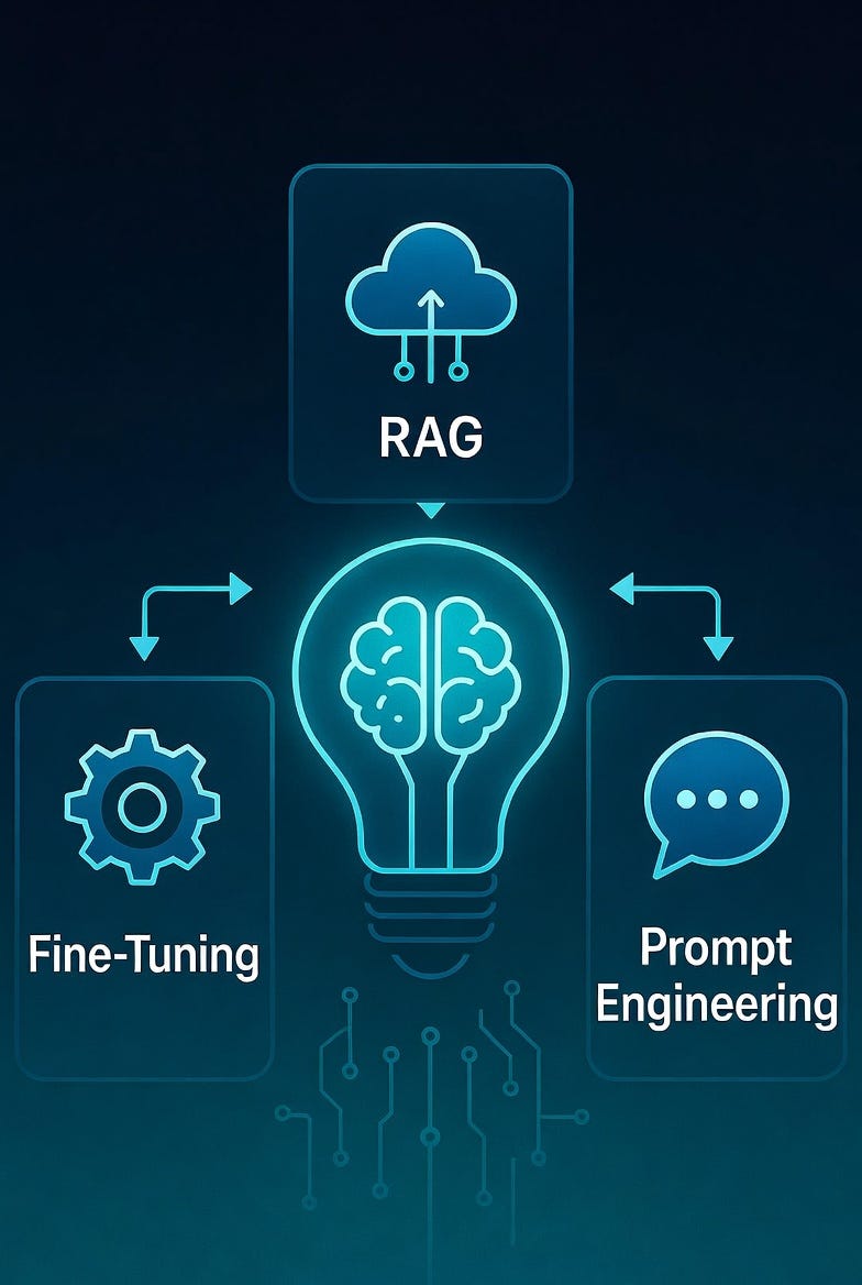 Fine-Tuning vs RAG vs Prompt Engineering: When to Use What | by Safoura ...