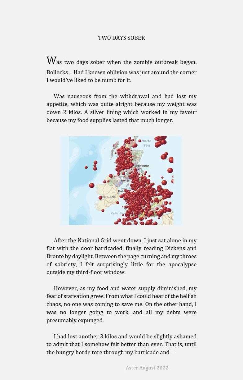 A ZOMBIE 2-PARTER | flash fiction & poem by Alan Aster | Medium