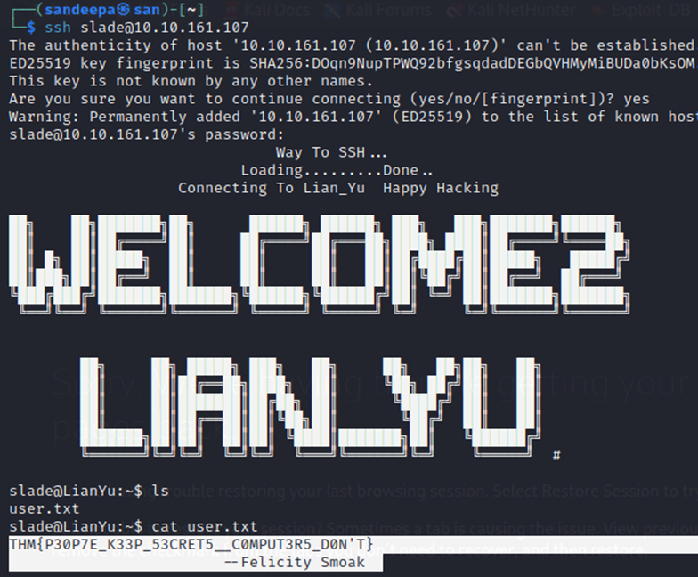 Lian_Yu Walkthrough. Here, we see certain ports are open. | by Sandeepa ...