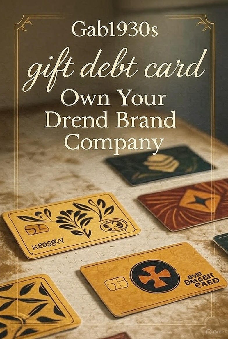 Your Brand Company own “gift debt card” — “prepaid debit gift cards ...