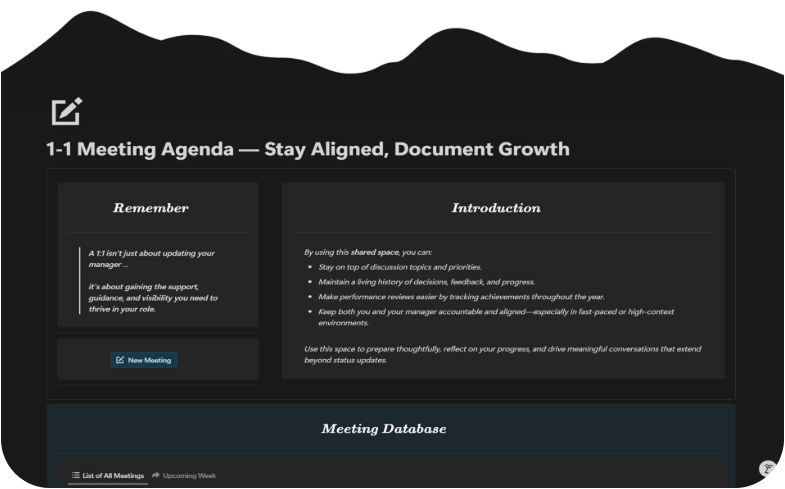 The Ultimate 1:1 Meeting Template to Drive Growth (Free Notion Tool ...
