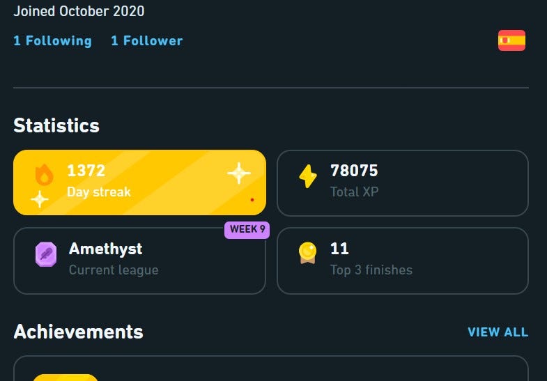 1372 Day Streak — How I Became Fluent Using Duolingo | by Nine ...