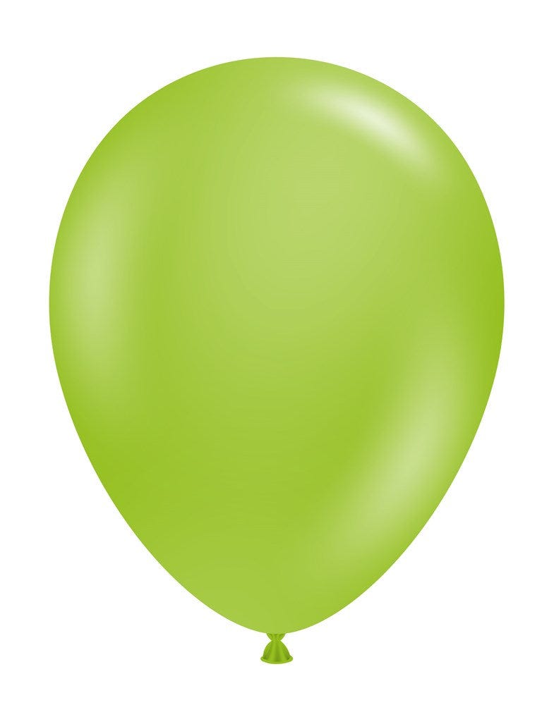 5 inch Tuftex Lime Green Latex Balloons 50ct - Toy World - Medium