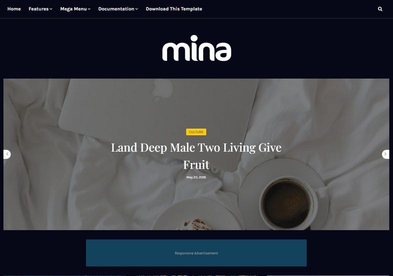 Mina Blogger Template. - Kazi Amin - Medium