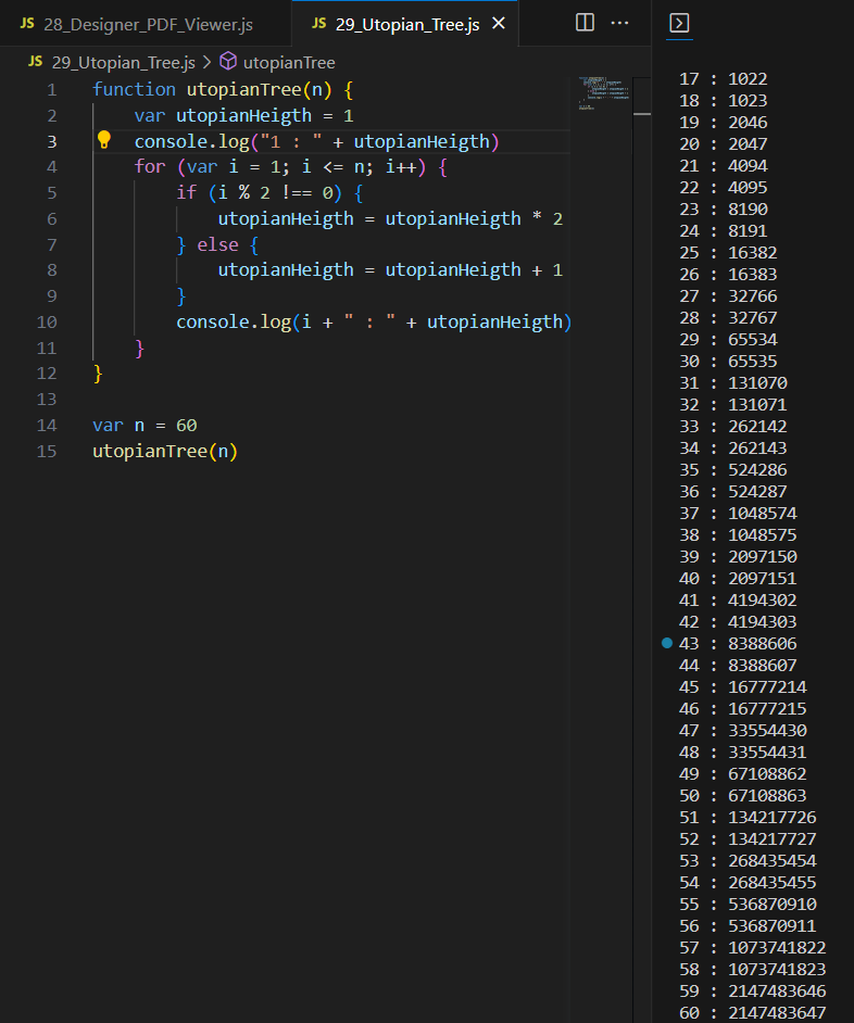 [JS] HackerRank : Utopian Tree. Easy : Problem Solving (Basic) | by Aiya Aiyara | Jul, 2023 | Medium