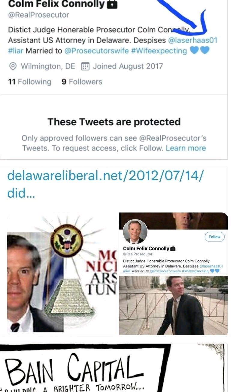 How to get DE Chief Judge Colm F’n Connolly — arrested | by laserhaas01 ...