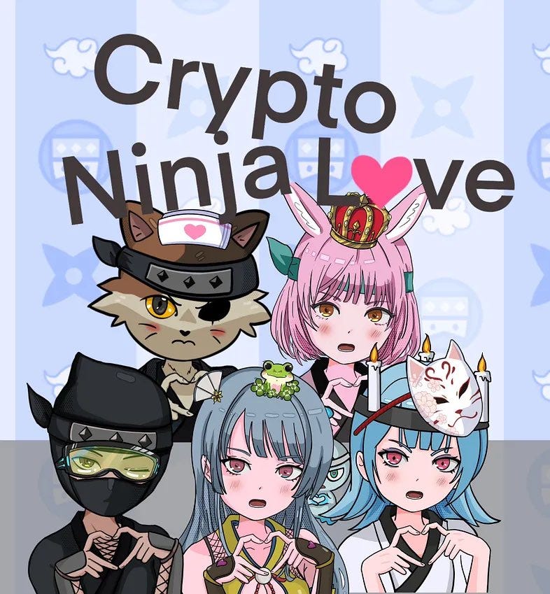 CNL-Crypto Ninja Love Have you ever wanted to have a piece of digital art that is not only ...