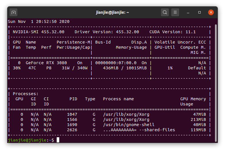 Ubuntu 20.04 CUDA 11.1 cuDNN 8.0.4 install - JianJie - Medium
