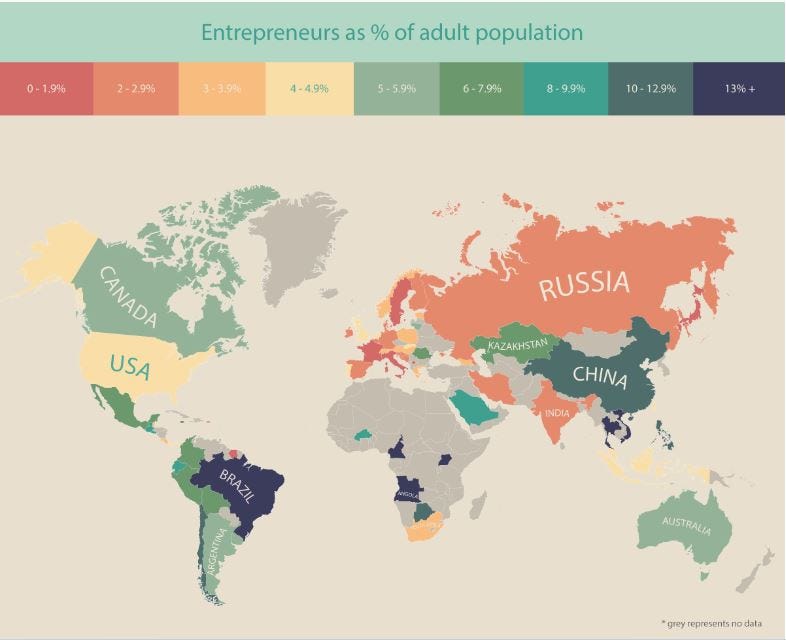 The World’s Most Entrepreneurial Countries Might Surprise You | by Rosa ...