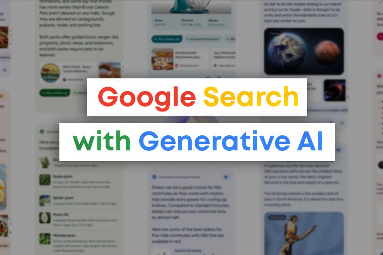 Google Search with Generative AI: A New Way to Find Information | by Visitink | May, 2023 | Medium