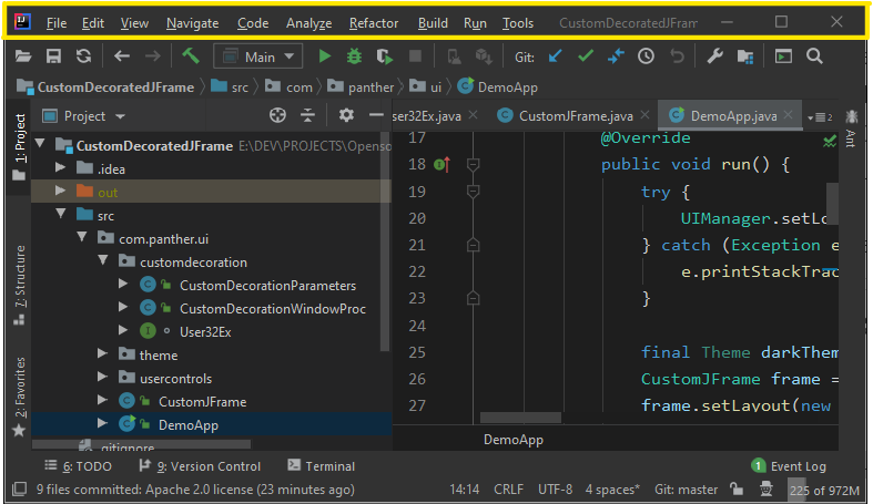 Customizing the Title bar of an Application Window | by Kalkidan Betre | The Startup | Medium