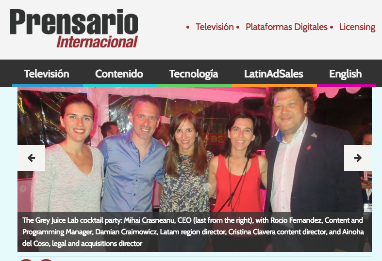 MIPCOM 2018 — Grey Juice Lab in the media | by Grey Juice Lab | Medium