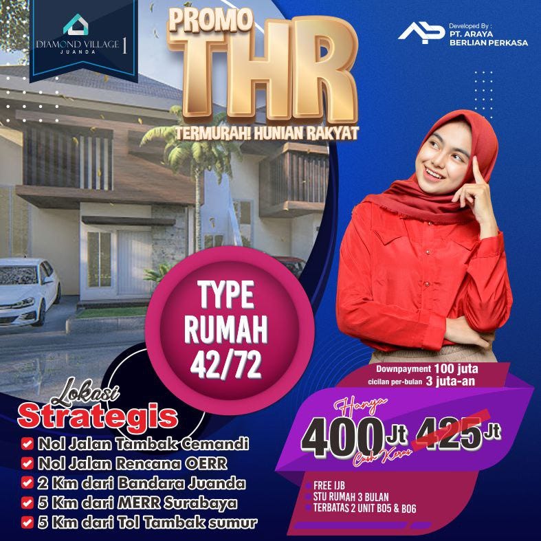 +6281323086472, Promo Rumah Minimalis Diamond Village Juanda 1 ...