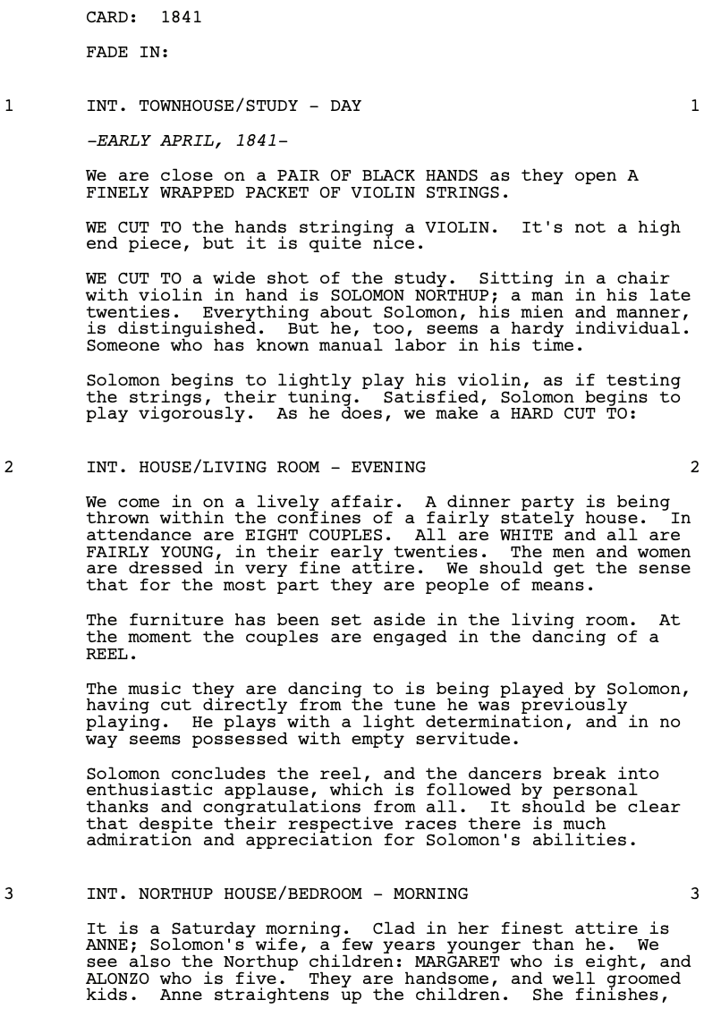 Page One: “12 Years a Slave” (2013) - Go Into The Story