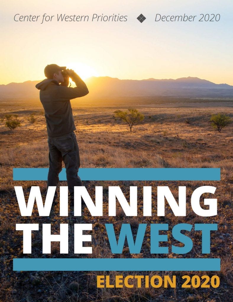 Winning the West: Election 2020. The Center for Western Priorities ...