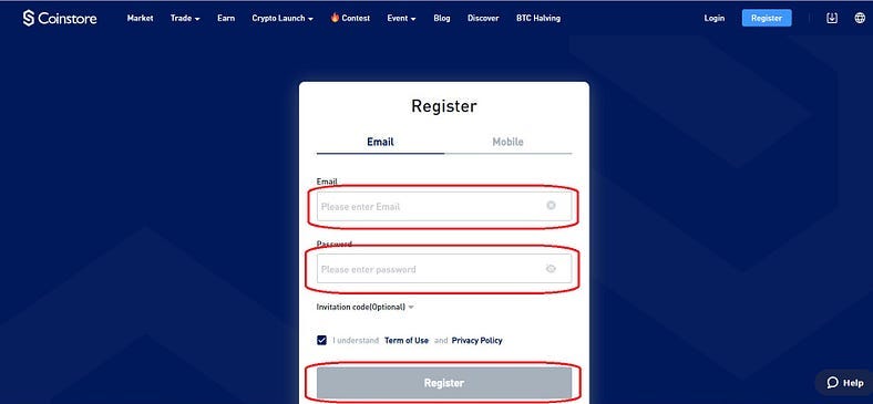 How to register an account in CoinStore | by CryptoKarma | May, 2024 ...