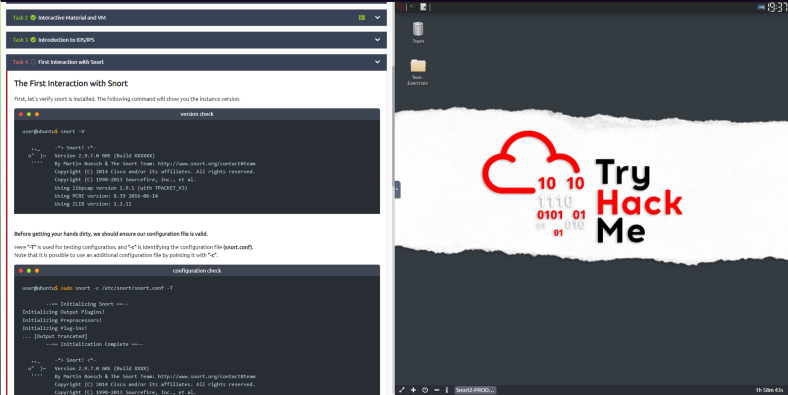 Tryhackme Snort — Task 7 Operation Mode 3 Idsips And Task 8 Operation