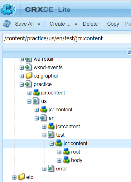 AEM Node API