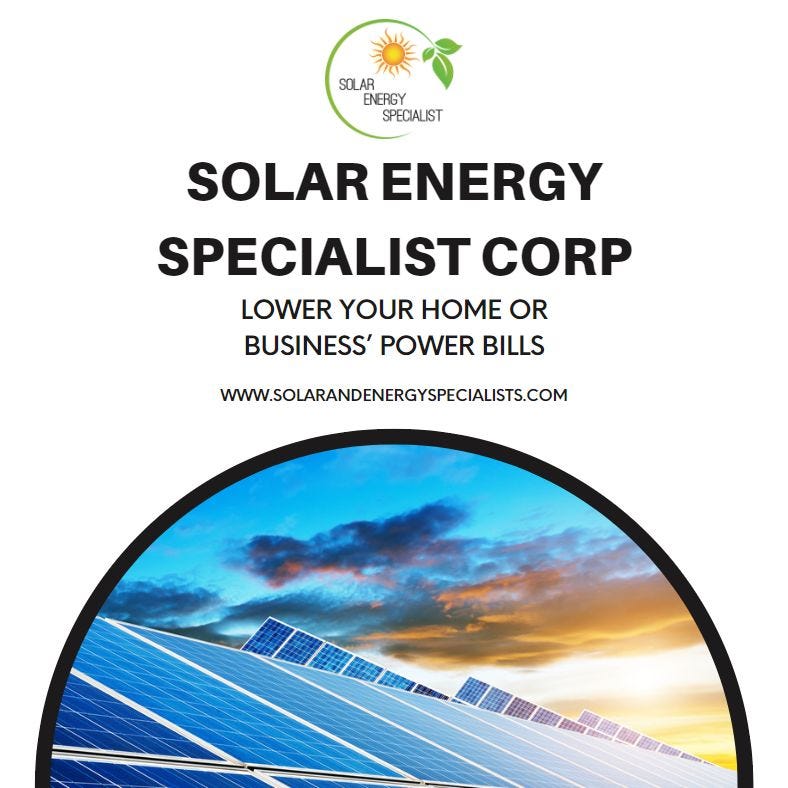 Solar Energy Specialist Corp. Sun Energy Solar | by Solar Energy ...