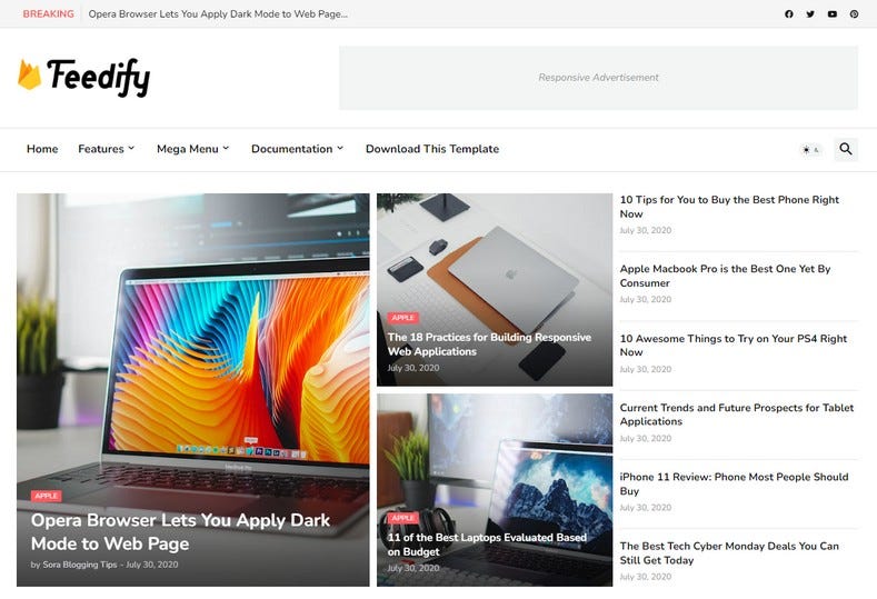 Flavio Blogger Template. - Kazi Amin - Medium