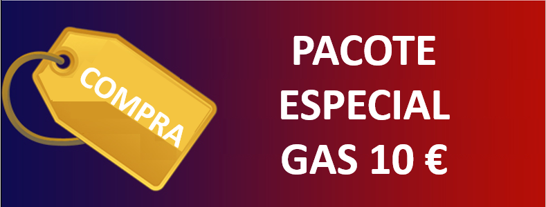 PACOTE DE GÁS DE 10 EUROS. DISPONÍVEL A PARTIR DE HOJE ATÉ O FINAL ...